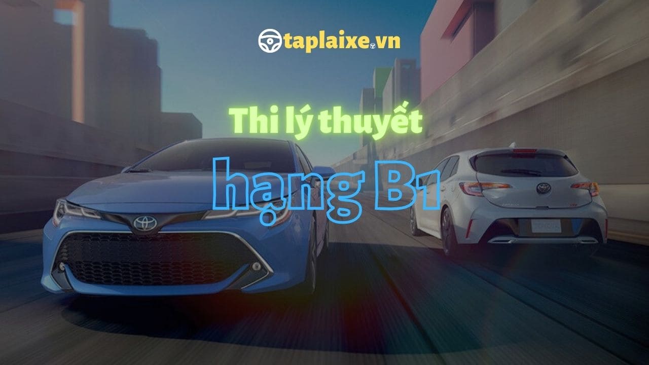 Phần mềm thi thử lý thuyết lái xe hạng B1 tự động trong sát hạch GPLX - Taplaixe.vn